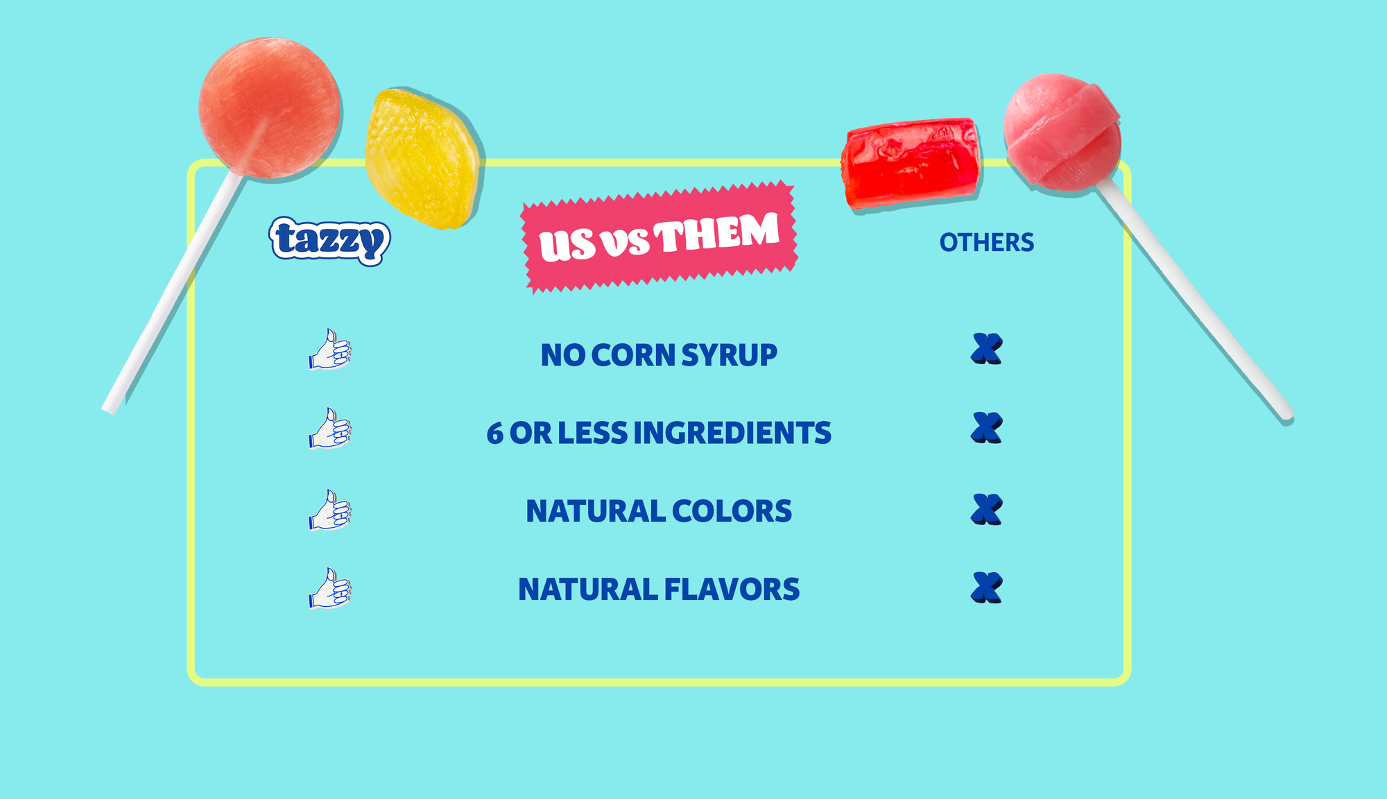 Tazzy - Ingredients We Love. Treats You Can't Resist. – Tazzy Candy